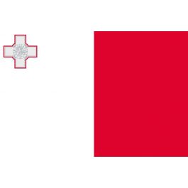 Vlag Malta - Glans